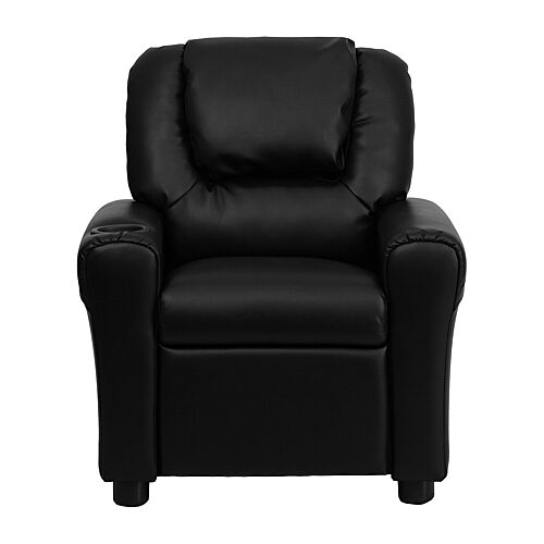 Click here for Contemporary Black LeatherSoft Kids Recliner with... prices