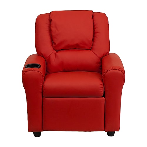 Click here for Vana Plush Recliner with Cup Holder for Kids  One... prices