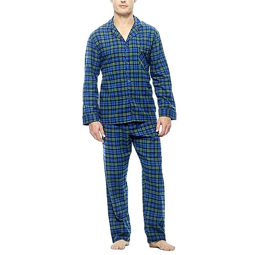Click here for Hanes Flannel Mens Long Sleeve 2-pc. Pajama Set  X... prices