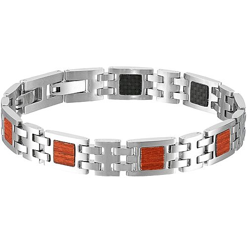 Mens Sterling Silver Solid 9 Inch Link Bracelet  One Size