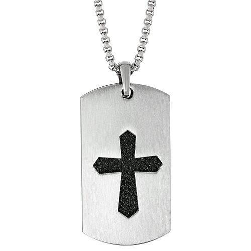 Click here for Mens Stainless Steel Dog Tag 24 Inch Pendant Neckl... prices