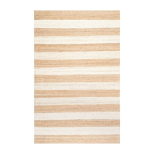 Click here for nuLoom Flatweave Alisia Stripes Jute Rug  One Size... prices