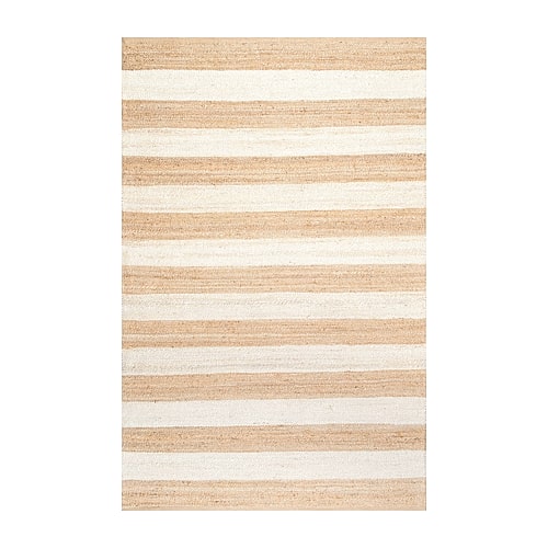Click here for nuLoom Flatweave Alisia Stripes Jute Rug  One Size... prices