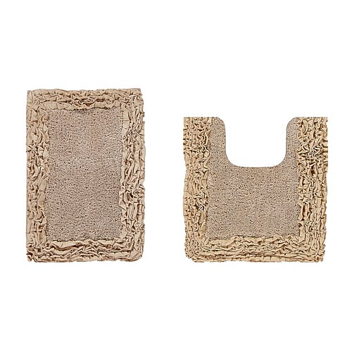 Click here for Better Trends Shaggy Border Mat Bath Rug  One Size... prices