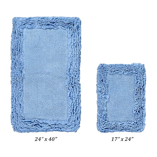 Click here for Better Trends Shaggy Border Mat Bath Rug  One Size... prices