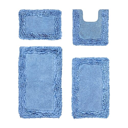 Click here for Better Trends Shaggy Border Mat Bath Rug  One Size... prices