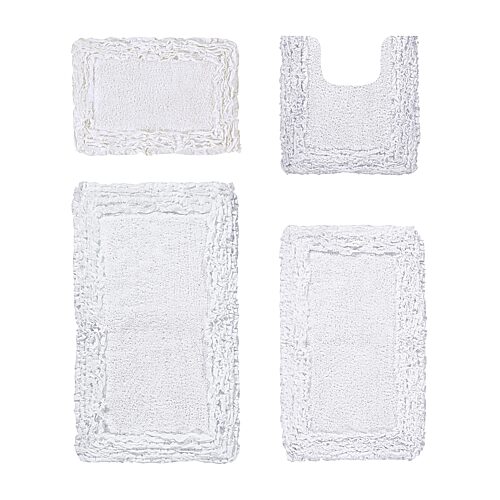 Click here for Better Trends Shaggy Border Mat Bath Rug  One Size... prices