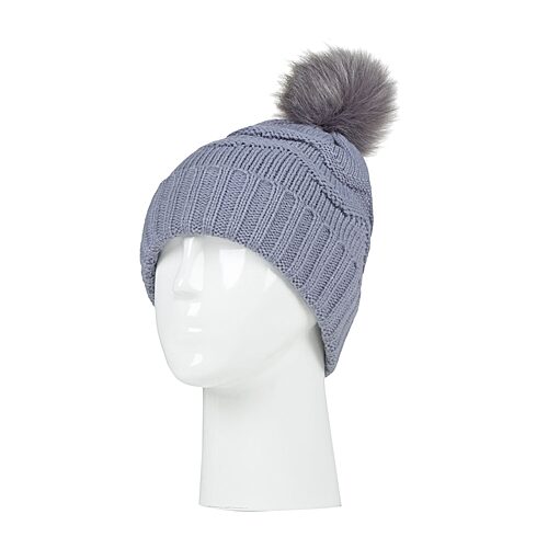 Click here for Heat Holders Womens Pom Pom Beanie  One Size  Blue prices