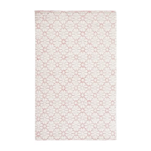 Martha Stewart Rana Floral Woven Indoor Rectangular Area Rug  One Size  Beige