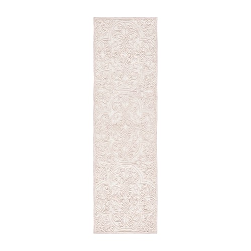 Martha Stewart Nora Medallion Hand Tufted Indoor Rectangular Accent Rug  One Size  Pink