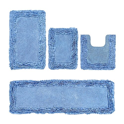 Click here for Better Trends Shaggy Border Mat Bath Rug  One Size... prices