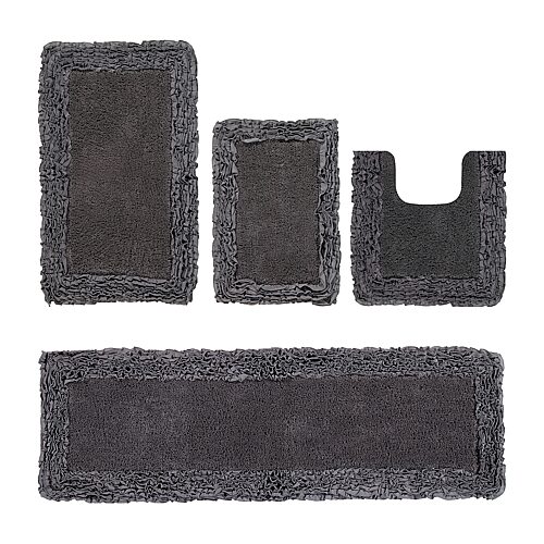 Click here for Better Trends Shaggy Border Mat Bath Rug  One Size... prices