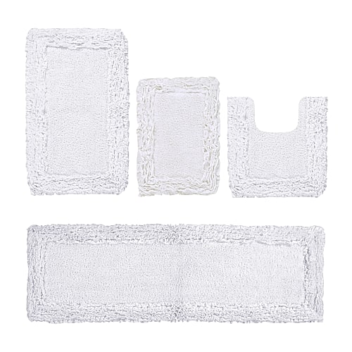 Click here for Better Trends Shaggy Border Mat Bath Rug  One Size... prices