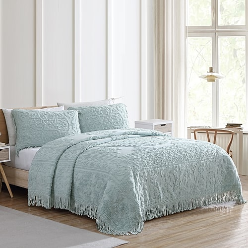 Click here for Beatrice Home Fashions Medallion Embellished Bedsp... prices