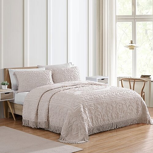 Click here for Beatrice Home Fashions Medallion Embellished Bedsp... prices
