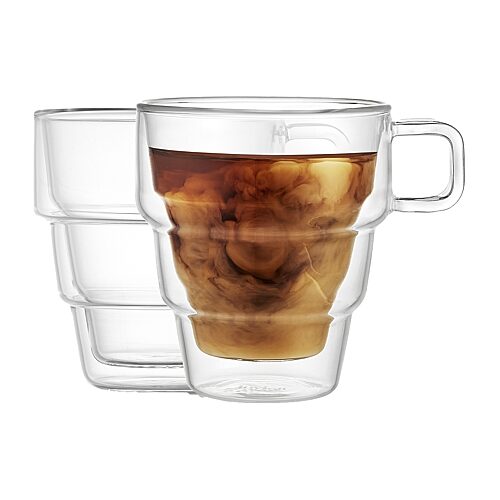 Click here for Joyjolt Pila Double Walled Glass Tea - 10 Oz - Set... prices