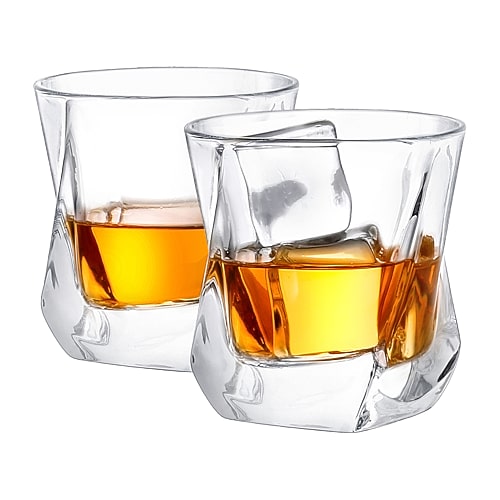Click here for JoyJolt Aurora Whiskey Glasses  Set of 2 - Clear prices