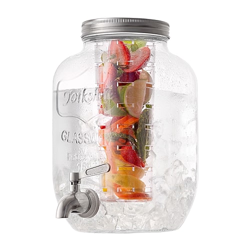 Click here for Joyjolt Glass Drink With Spigot; Ice Infuser; & Fr... prices