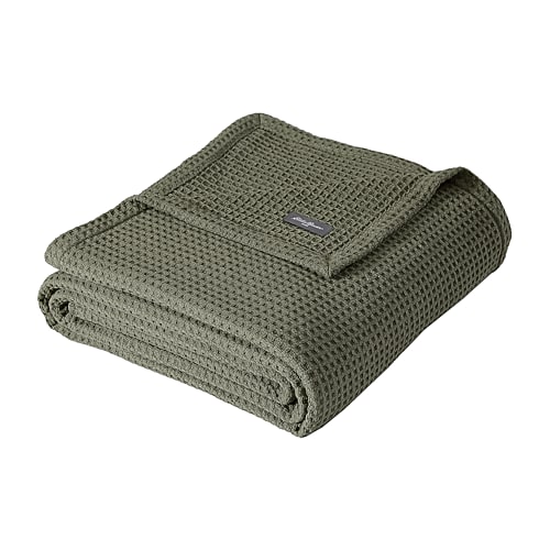 Click here for Eddie Bauer Solid Waffle 100 Cotton Blanket prices