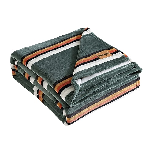 Click here for Wrangler Western Saddle Stripe Ultra Soft Blanket... prices