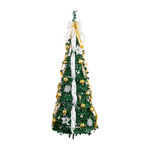 Click here for Nearly Natural 5 Foot Pre-Lit Collapsible Pre-Deco... prices