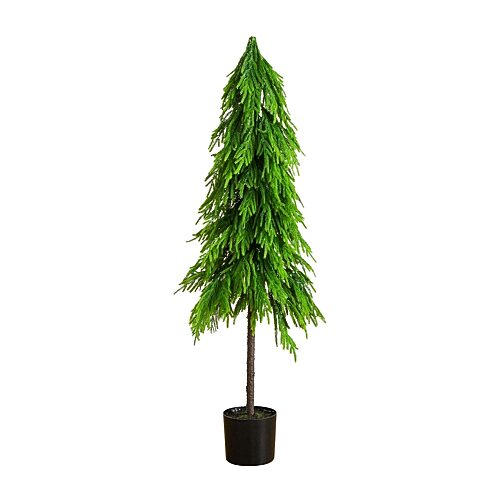 Click here for Nearly Natural 5 Foot Pine Christmas Tree  One Siz... prices
