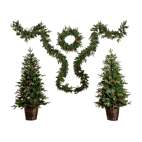Click here for Nearly Natural 5 Pc Garlends And Wreath Set 5 Foot... prices