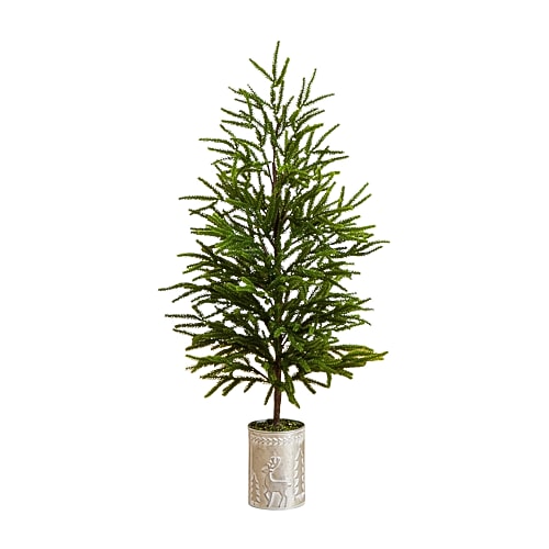 Click here for Nearly Natural 2 1/2 Foot Pine Christmas Tree  One... prices