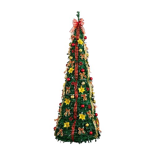 Click here for Nearly Natural 7 Foot Pre-Lit Collapsible Pre-Deco... prices