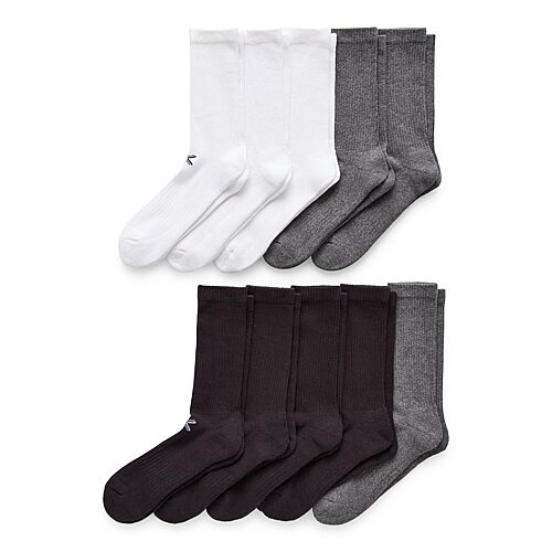 Click here for Xersion Quick-Dri Mens 10 Pair Crew Socks  10-13... prices