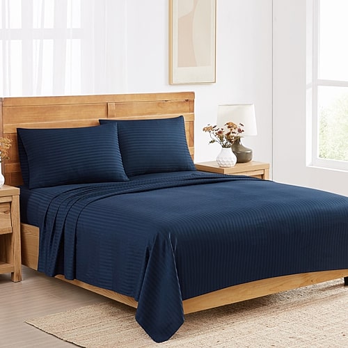 Click here for Royal Velvet Signature Dobby Stripe Pillowcase Pai... prices