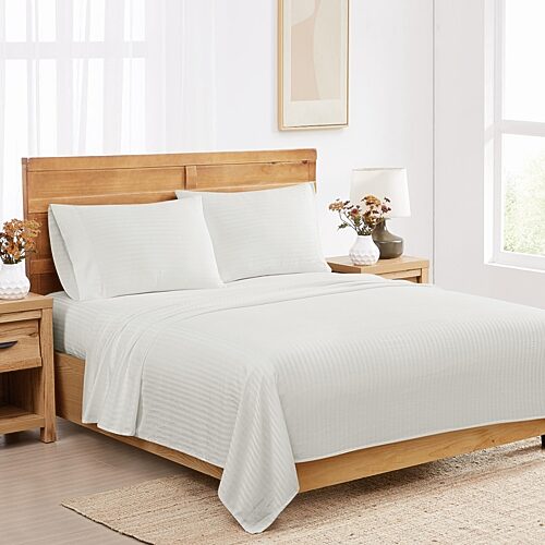 Click here for Royal Velvet Signature Dobby Stripe Pillowcase Pai... prices