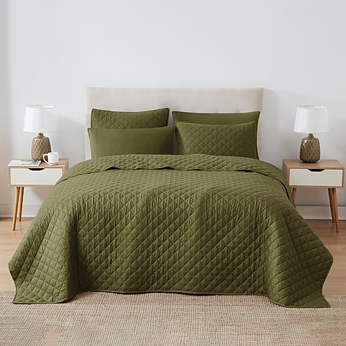 Click here for Cannon Cannon Oversized Percale Quilt Set 3-pc. Qu... prices