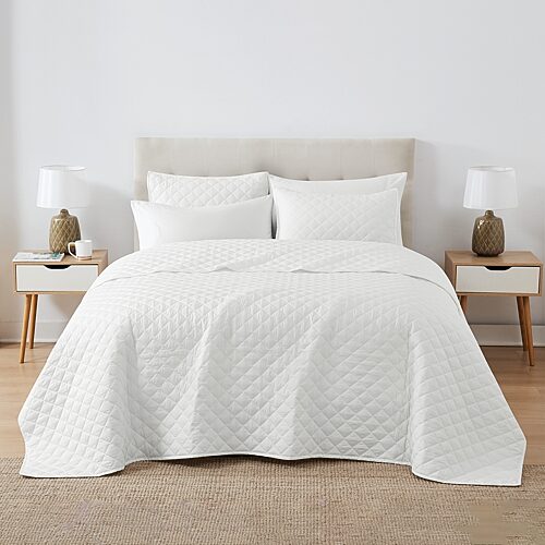 Click here for Cannon Solid Oversized Percale 3pc. Quilt Set prices