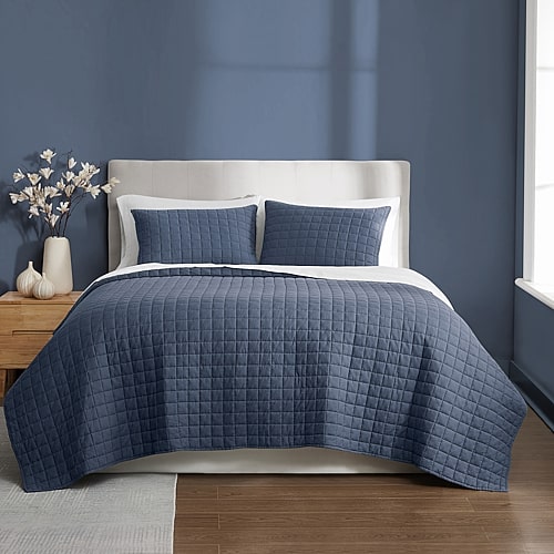 Click here for Brooklyn Loom Essential Cotton 3pc. Quilt Set prices