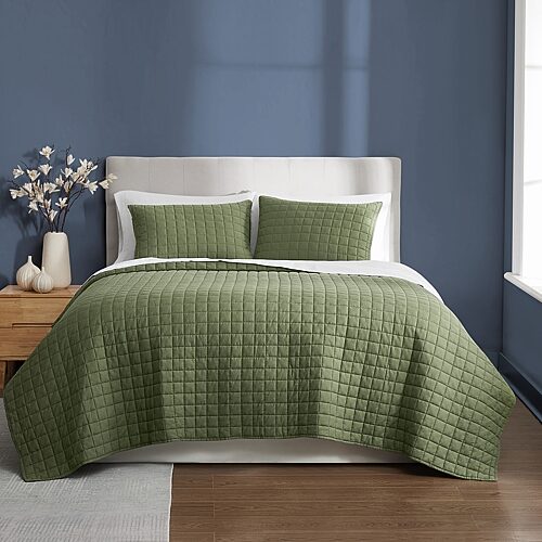 Click here for Brooklyn Loom Essential Cotton 3pc. Quilt Set prices