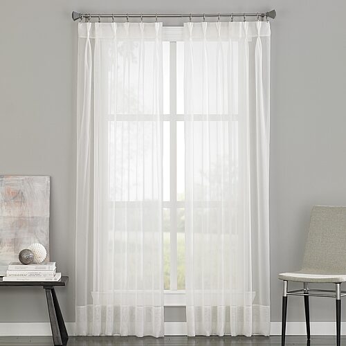 Click here for CHF Soho Pinch Pleat Sheer Single Curtain Panel  O... prices