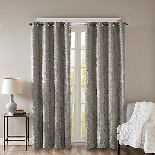 Click here for Mirage Knitted Jacquard Damask Total blackout curt... prices