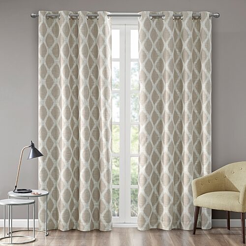 Click here for Blakesly Ikat blackout curtains for bedroom  Silve... prices