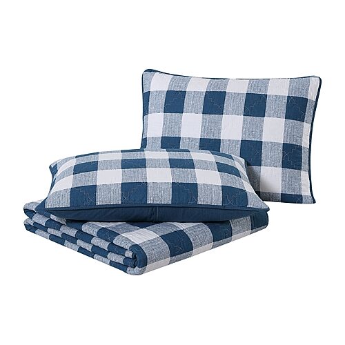 Click here for Wrangler Flagstaff Check Cotton 3pc. Quilt Set prices