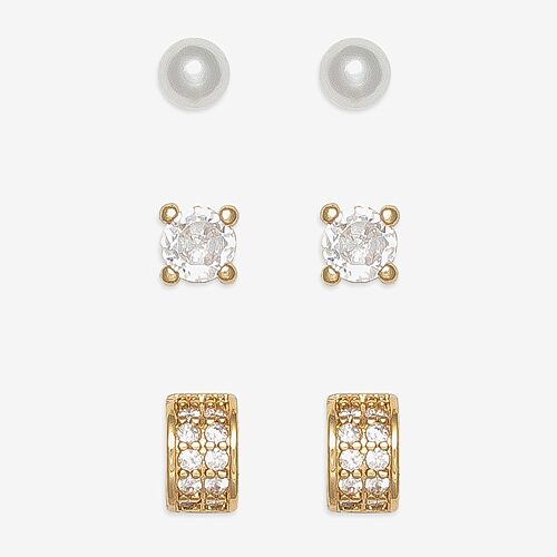 Click here for Mixit Womens Simulated Pearl Hypoallergenic 3 Pair... prices