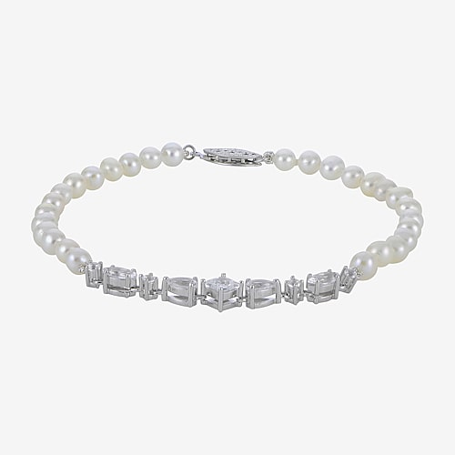 Click here for Womens White Cultured Freshwater Pearl Sterling Si... prices