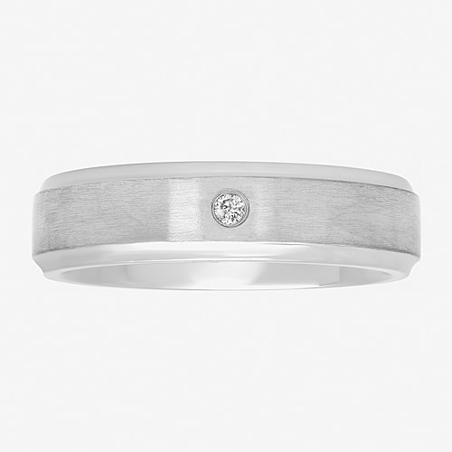 Click here for Personalized Mens Diamond-Accent 6mm Stainless Ste... prices