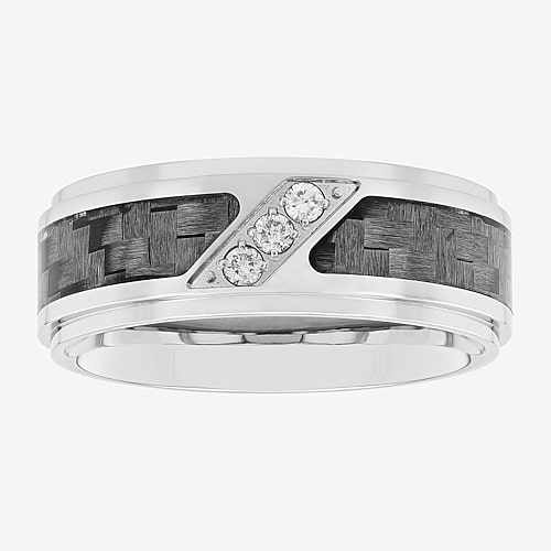 Click here for Personalized Mens 1/10 CT.T.W. Natural Diamond 8mm... prices