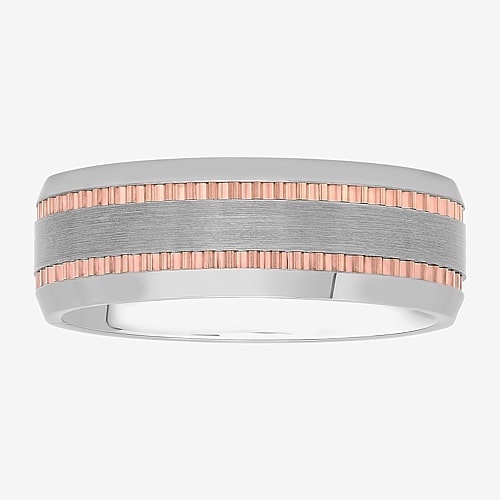 Click here for Mens Tungsten Carbide Two-Tone Wedding Band  9 prices