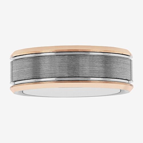 Click here for Mens 8MM Tungsten Wedding Band  9  Rose prices