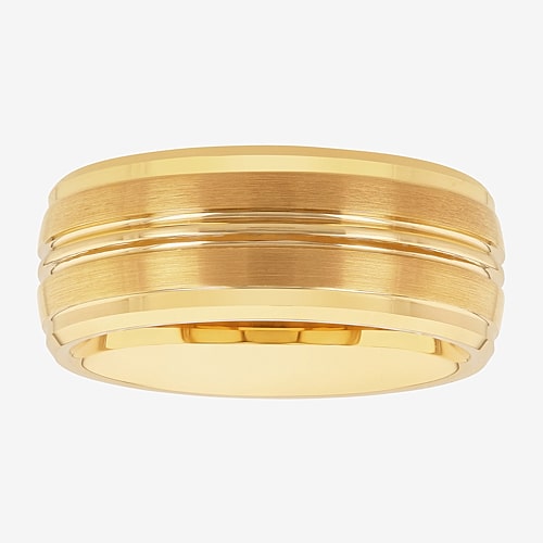 Click here for Mens 9M Tungsten Wedding Band  13 1/2  Yellow prices