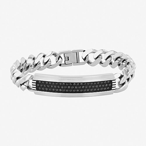 Click here for Mens Stainless Steel 8 1/2 Inch Solid Curb Id Brac... prices