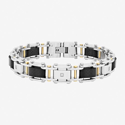 Click here for 8 5/8 Inch Stainless Steel Solid Link Bracelet  On... prices