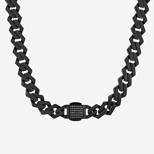 Click here for Mens Stainless Steel 20 Inch Link Necklace  One Si... prices
